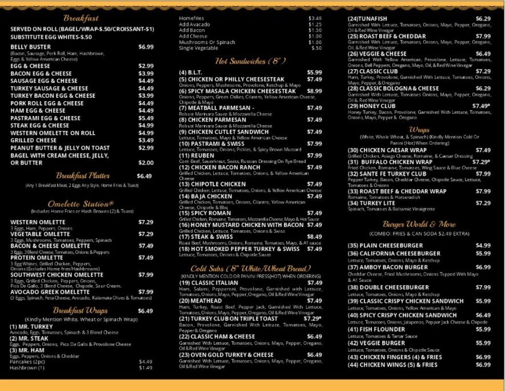 Menu – QuickStopDeliPA